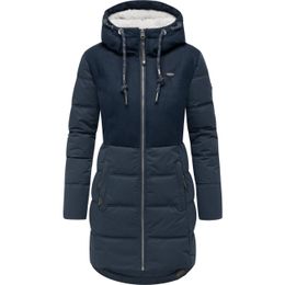 Ragwear Damen Winterjacke "Ashani Block Intl.", blau, Gr. XXL, Obermaterial 1: 100% Polyester; Obermaterial 2: 100% Polyester; Innenfutter: 100%