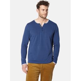 Babista Herren Langarm-Poloshirt "Langarmshirt LUCABELLI", blau, Gr. ML, Obermaterial: 100% Baumwolle CO., Shirts