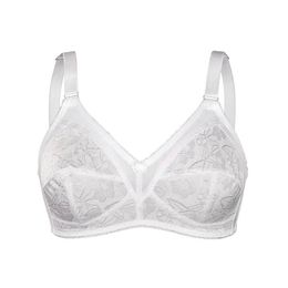 Sassa Mode SASSA Damen Soft-BH "Soft BH SHINY JACQUARD", Gr. 90, wei&szlig;, Stoff, Obermaterial: 50% Polyester PES. 47% Polyamid PA. 3% Elasthan EL., BHs