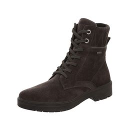 Legero Damen Schn&uuml;rstiefelette "Legero Stiefelette Veloursleder", Gr. 36, grau, Veloursleder, Schuhe