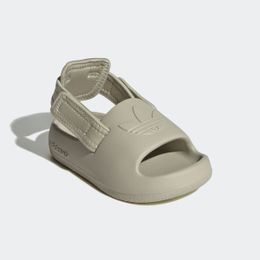 Sandale "ADIFOM ADILETTE KIDS", adidas originals, Gr. 26, grau, Synthetik, Textil, Schuhe, für Kinder