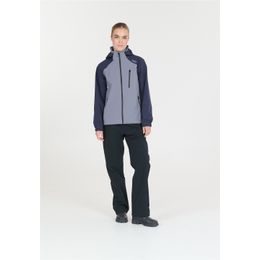 WEATHER REPORT Damen Outdoorjacke "CAMELIA W-PRO15000", grau, Gr. 36, bedruckt, mehrfarbig, 94% Polyester, 6% Elasthan, Jacken, mit wasserdichter