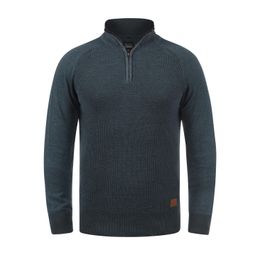 Blend Herren Troyer "Troyer BHGrandolf", blau, Casual, Gr. XL, Grobstrick, Obermaterial: 100% Baumwolle CO., Pullover