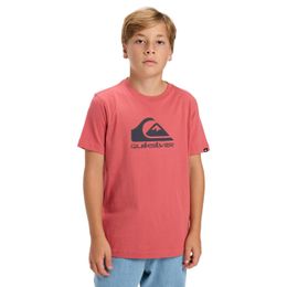 Quiksilver Jungen T-Shirt "Ev Comp Logo", rot, Gr. 12, 100% Baumwolle, Shirts