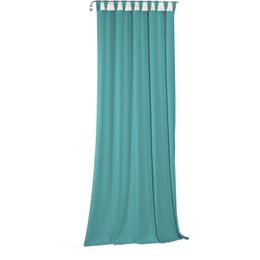 Vorhang WIRTH, B:130cm H:245cm, blau, Jacquard, Baumwolle, Polyester, Wohnzimmer, Gardinen, "Newbury"