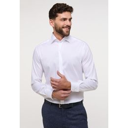Eterna Herren Langarmhemd "MODERN FIT"wei&szlig;, Gr. 40, Twill, 70% Baumwolle, 4% Elasthan, 26% Polyamid, Hemden, EASY IRON (b&uuml;gelleicht)