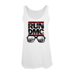 F4NT4STIC Damen T-Shirt "Run DMC Hip-Hop Music Band NYC", wei&szlig;, Gr. M, Obermaterial: 100% Baumwolle, Shirts, Musik,Band,Logo