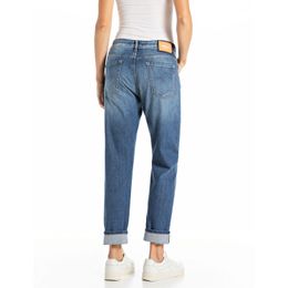 Replay Damen Slim-fit-Jeans "MARTY"medium blau 943, Gr. 31, Denim/Jeans, Obermaterial: 73% Baumwolle, 26% Lyocell, 1% Elasthan, Jeans, mit leichter