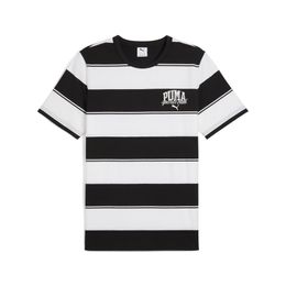 Puma Herren T-Shirt "CLASS STRIPED TEE", schwarz, Gr. S, bedruckt, Jersey, Obermaterial: 100% Baumwolle, Shirts