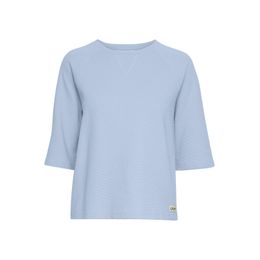 oxmo Damen Longpullover "Sweatshirtpullover OXJonne", blau, Gr. L, Obermaterial: 60% Baumwolle CO. 40% Polyester PES., Sweatshirts