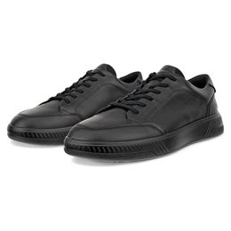 Ecco Herren Sneaker "Ecco Move M", Gr. 43, schwarz, Leder, Schuhe, Halbschuh, Freizeitschuh, Schnürschuh mit softem Schaftrand