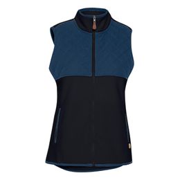 oxmo Damen Fleeceweste "Fleeceweste OXMalina", blau, Gr. S, Obermaterial: 100% Polyester PES., Westen
