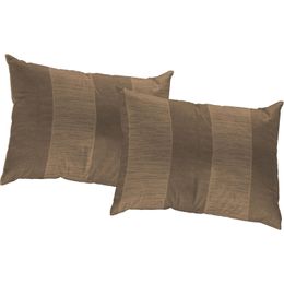 Kissenh&uuml;lle WIRTH, B:40cm L:40cm, braun, Polyester, Obermaterial: 67% Polyacryl, 33% Polyester, Kissenbez&uuml;ge, "Niederau"
