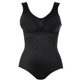 Anita Damen Miederbody "Entlastungs Korselett Microenergen", Gr. 100, schwarz, Obermaterial: 60% Polyamid PA. 25% Elasthan EL. 15% Polyester PES.,
