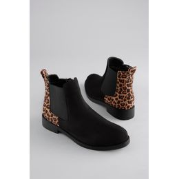 ANISTON SHOES Damen Chelseaboots, Gr. 37, schwarz, Textil, Veloursleder, Schuhe, Stiefelette, Blockabsatz, mit breitem Stretch