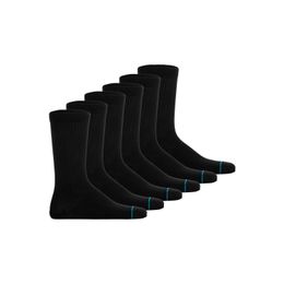 Stance Herren Kurzsocken "Socken Shelter Socken 6er Pack", Gr. 38, schwarz, Obermaterial: 33% Nylon NY. 30% Baumwolle CO. 24% Modal CMD. 10% Lyocell