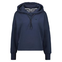 alife and kickin ALIFE & KICKIN Damen Kapuzensweatshirt "Damen MinaAK A", blau, Gr. M, 50% Baumwolle, 50% Polyester, Sweatshirts