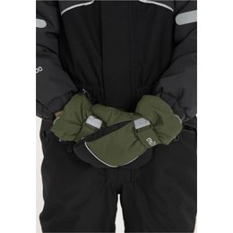 ZIGZAG M&auml;dchen Skihandschuhe "Shildon", gr&uuml;n, Gr. 152, mehrfarbig, 100% Polyester, Handschuhe, mit reflektierenden Elementen