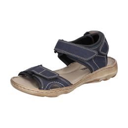 Josef Seibel Damen Sandale "Lene 01, dunkelblau-kombi", Gr. 42, blau, Obermaterial: 80% Rindsleder Leather cow. 20% Textilmaterial TEXMAT., Schuhe