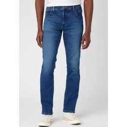 Wrangler Herren Stretch-Jeans "Greensboro", blau, Gr. 38, Denim/Jeans, Obermaterial: 84% Baumwolle, 15% Polyester, 1% Elasthan, Jeans, Regular