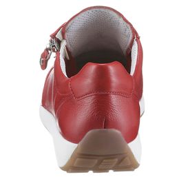 Ara Damen Sneaker "OSAKA", Gr. 8, rot, Leder, Schuhe, Freizeitschuh, Halbschuh, Schn&uuml;rschuh in bequemer Schuhweite G