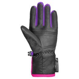 Reusch M&auml;dchen Skihandschuhe "Dan R-TEX XT Junior"schwarz, pink, Gr. 3, mehrfarbig, 88% Polyester, 12% Lederimitat, Handschuhe, mit wasserdichter,