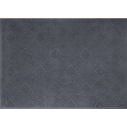 Badematte, H:7mm, grau, Framsohn FROTTIER, Baumwolle, Badematten, "Mosaik", gemustert, Baumwolle, hergestellt in &Ouml;sterreich