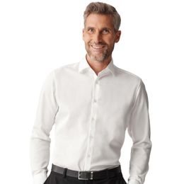 Venti Herren Businesshemd "Venti Businesshemd extra langer Arm 69cm uni", wei&szlig;, Gr. 41, unifarben, 100% Baumwolle, Hemden