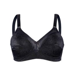 Sassa Mode SASSA Damen Soft-BH "Soft BH SHINY JACQUARD", Gr. 105, schwarz, Stoff, Obermaterial: 50% Polyester PES. 47% Polyamid PA. 3% Elasthan EL., BHs
