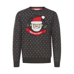 11 Project Herren Strickpullover "Strickjacke PRJulius", grau, Gr. L, Obermaterial: 100% Polyacryl PAN., Strickjacken