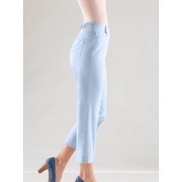 COSMA Damen 7/8-Hose, blau, Gr. 20, unifarben, 97% Baumwolle, 3% Elasthan, Hosen