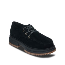 Roxy Damen Sneaker "Work It Low", Gr. 9, schwarz, Obermaterial: 98% Leder / 2% Metall, Futter: 100% PU, Laufsohle: 100% TPR., Schuhe