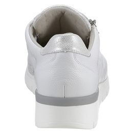 Waldl&auml;ufer WALDL&Auml;UFER Damen Sneaker "K-RAMONA-Soft", Gr. 6, silber, Nappaleder, Nubukleder, Textil, Schuhe, in Weite K, mit Orthotritt, Freizeitschuh,
