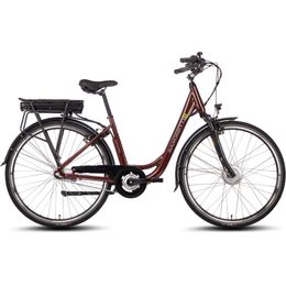SAXONETTE E-Bike "Advanced Plus", 50cm, 28 Zoll (71,12cm), rot, Elektrofahrräder, Pedelec, Elektrofahrrad für Damen u. Herren