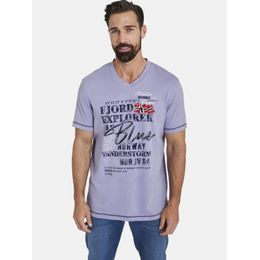 Jan Vanderstorm Herren T-Shirt "T-Shirt NORDGER", lila, Gr. L, Obermaterial: 100% Baumwolle CO., Shirts