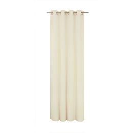 Vorhang WIRTH, B:132cm H:180cm, beige, Obermaterial: 66% Polyester, 34% Baumwolle, Wohnzimmer, Gardinen, "LORCA"