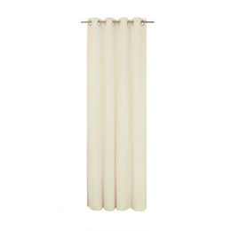 Vorhang WIRTH, B:132cm H:150cm, beige, Obermaterial: 66% Polyester, 34% Baumwolle, Wohnzimmer, Gardinen, "LORCA"