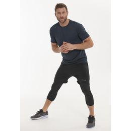 Endurance Herren Lauftights "ZANE 3/4", schwarz, Gr. XXXL, unifarben, 90% Polyester, 10% Elasthan, Hosen, mit feuchtigkeitsregulierende Materialien