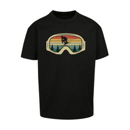 F4NT4STIC Herren T-Shirt "Retro Skibrille Wintersport", schwarz, Gr. M, Obermaterial: 100% Baumwolle, Shirts, Premium Qualit&auml;t