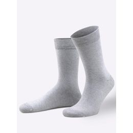 w&auml;schepur W&Auml;SCHEPUR Damen Socken, Gr. 1, grau, 75% Baumwolle, 23% Polyamid, 2% Elasthan, Socken