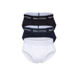 Marc O'Polo MARC O'POLO Herren Slip "Slip MEN&iquest;S SLIP 3ER PACK 3er Pack", Gr. M, blau, Obermaterial: 95% Baumwolle CO(Bio). 5% Elasthan EL., Unterhosen