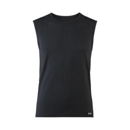 Bruno Banani Herren Unterhemd "CHECK LINE 2.0 TANK TOP", Gr. 7, schwarz, Obermaterial: 90% Polyamid, 7% Elasthan, 3% sonstige Fasern, Unterhemden