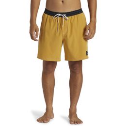 Quiksilver Herren Boardshorts "Original Straight 17"", gelb, Gr. XS, 45% Polyester, 43% Polyester, 8% Baumwolle, 4% Elasthan, Hosen