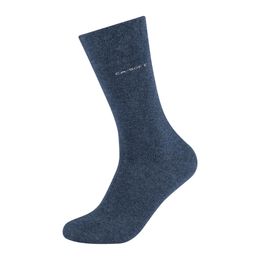 Camano Damen Socken "Socken 4er Pack", Gr. 35, blau, 80% Baumwolle, 17% Polyamid, 3% Elasthan, uni, Socken