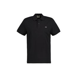Gant Herren Poloshirt "Poloshirt Regular Shield Pique Polo 1er Pack", schwarz, Gr. M, Obermaterial: 100% Baumwolle CO., Shirts
