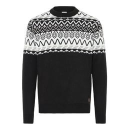 !Solid SOLID Herren Strickfleece-Pullover "Strickpullover SDEllis", schwarz, Gr. S, Obermaterial: 100% Polyacryl PAN., Pullover