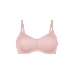Anita Damen T-Shirt-BH "Soft BH mit Schale Lace Rose", Gr. 95, rosa, Stoff, Obermaterial: 50% Polyamid PA. 30% Polyester PES. 20% Elasthan EL., BHs