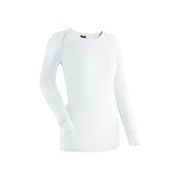 Maier Sports Damen Shirt & Hose "Lena", wei&szlig;, Gr. S, 100% Polyester, KOB Set-Artikel, Damen Ski-W&auml;sche-Set, Funktionsw&auml;sche, Lange Unterhose +