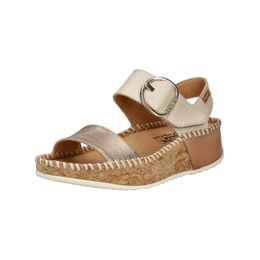 Pikolinos Damen Riemchensandale "Pikolinos Sandalen Leder", Gr. 42, beige, Leder, Schuhe