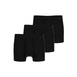 Ammann Herren Boxershorts "Boxershort Jeans Boxer Briefs 3P 3er Pack", Gr. L, grau, Obermaterial: 75% Baumwolle CO. 25% Polyester PES., Unterhosen